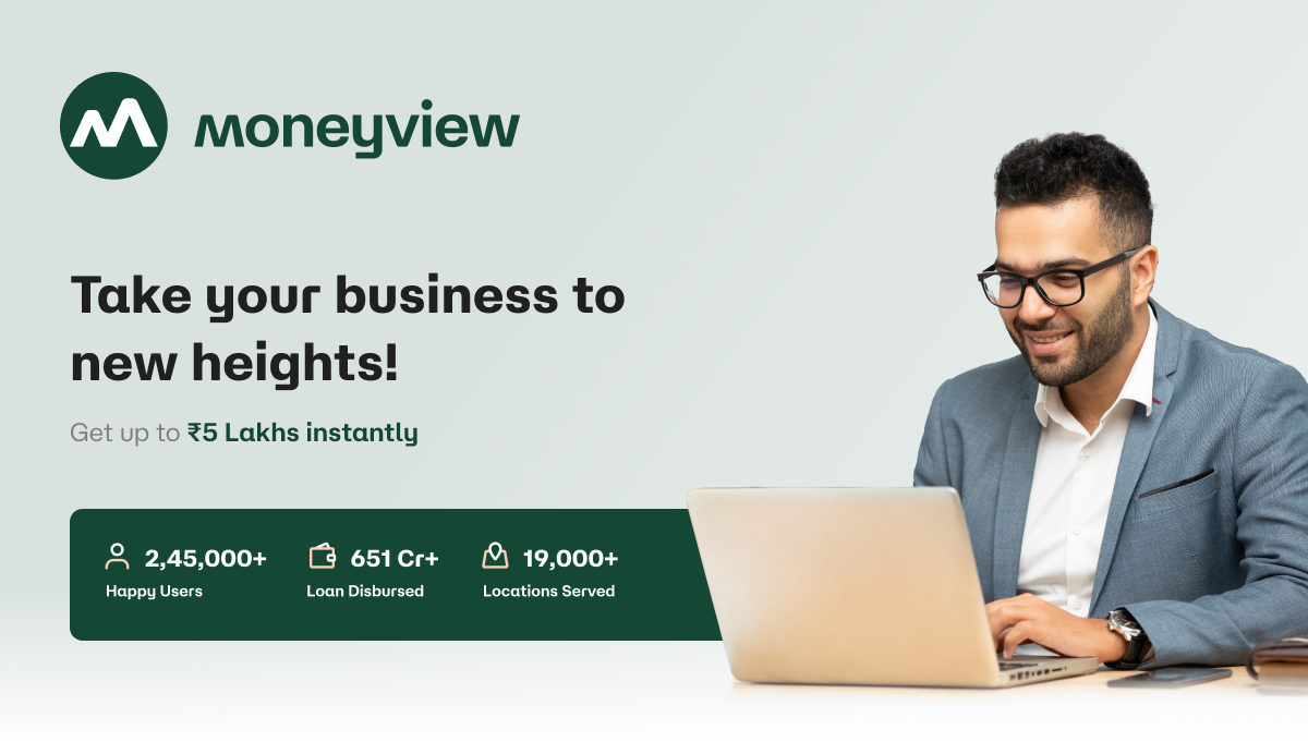 Get Small Business Loan Upto ₹5 Lakhs Online - Moneyview